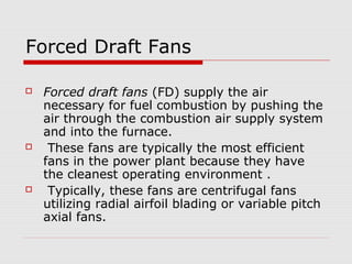 Fans in thermal power plants | PPT