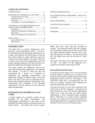FANS selection for different application based on fan curves and system ...