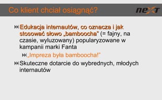 Fanta Bamboocha 2006 | PPT