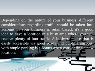 Fantastic Five Guidelines To Select The Perfect Location For Your ...