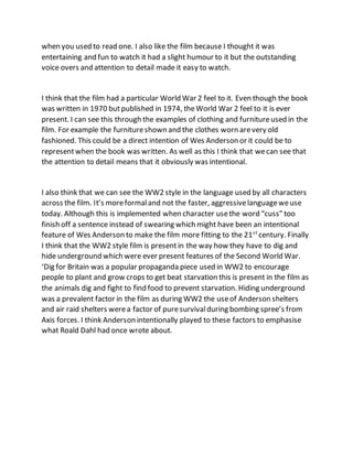 Fantastic Mr Fox | DOCX