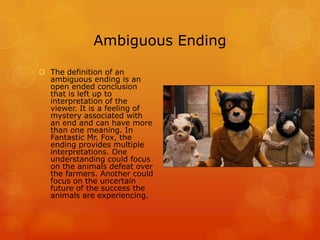 Fantastic mr fox | PPTX