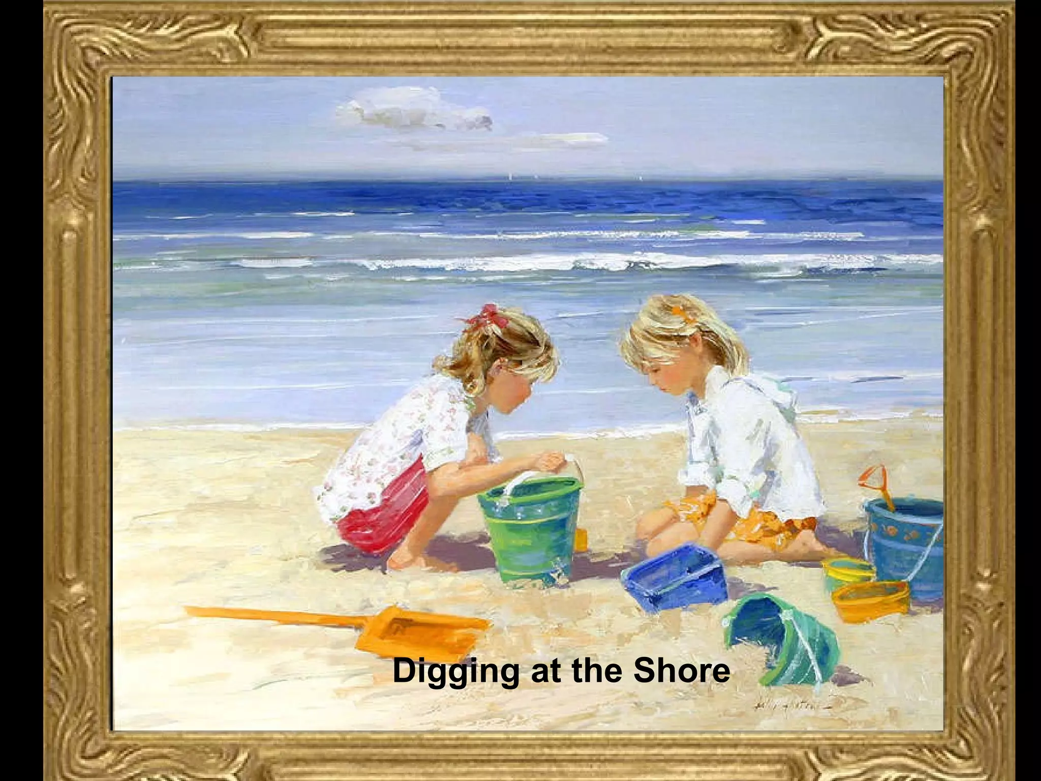 Sally Swatland Paintings Children On The Beach | PPS