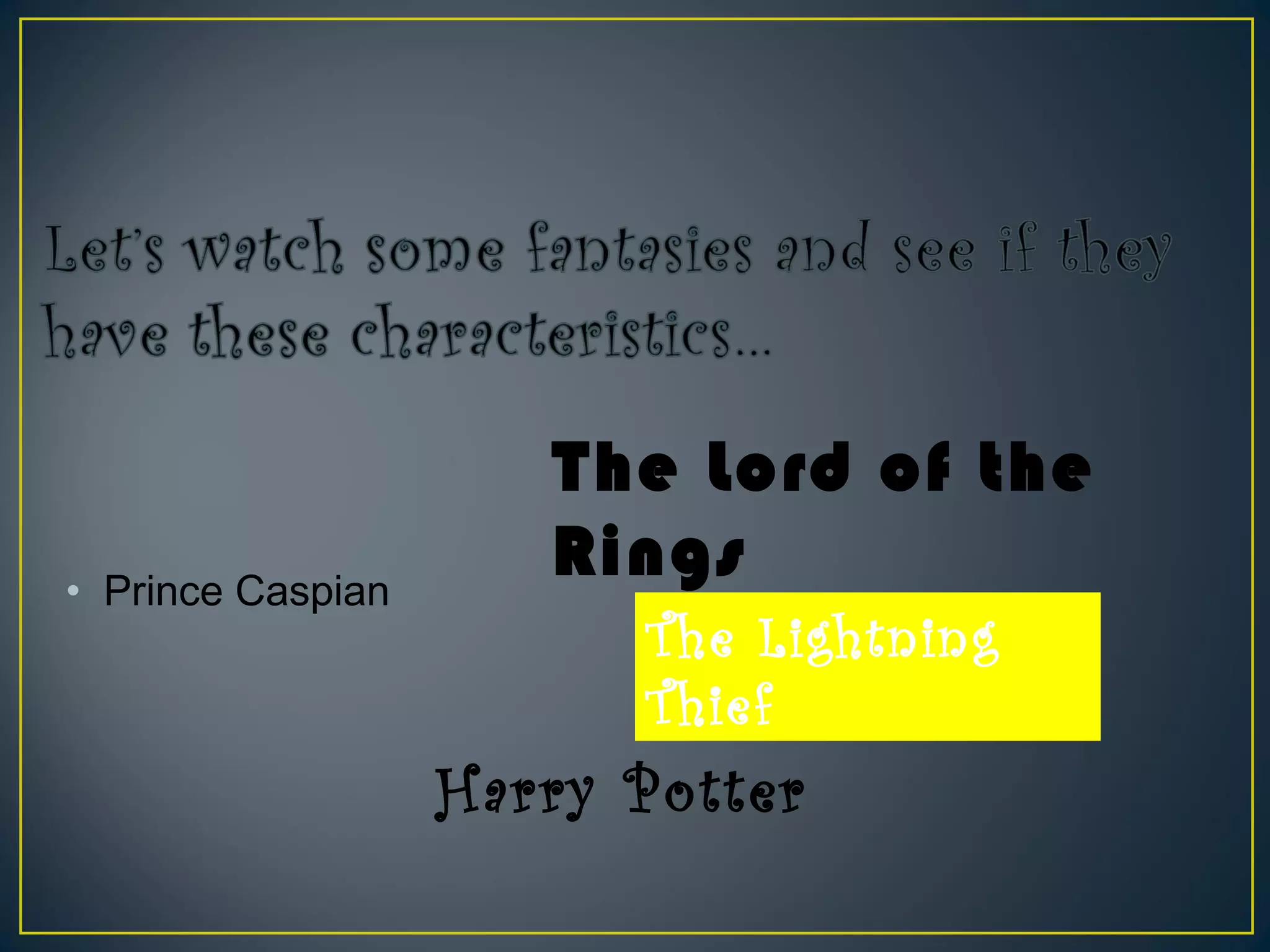 Fantasy Genre | PPT