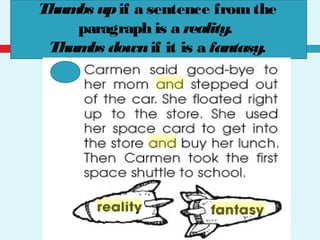 Fantasy and Reality | PPT