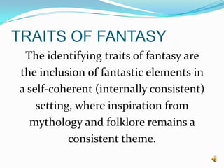Fantasy drama copy | PPTX | Drama | Genres