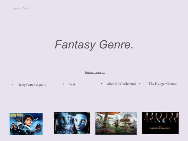 Fantasy genre powerpoint jen. | PPT