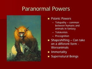 Reader's Advisory: Fantasy | PPT