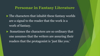 Children's Literature -Fantasy | PPTX