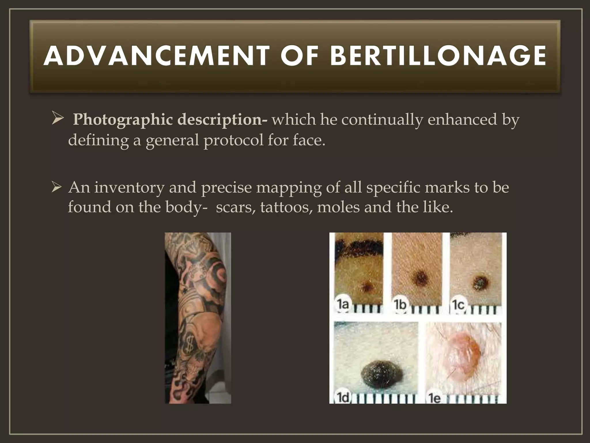 Portrait Parle via Bertillon System By G S Shaktawat | PPTX