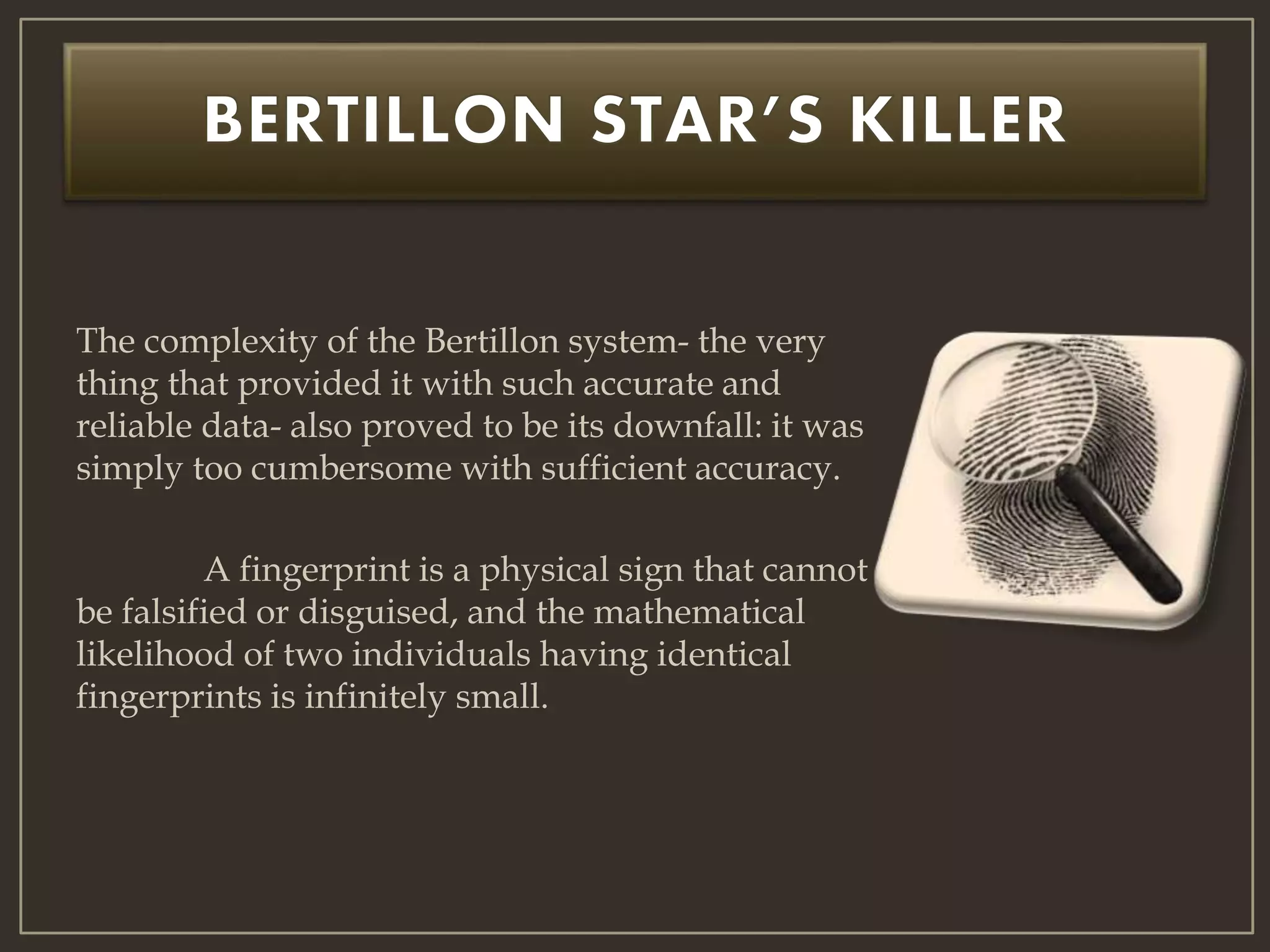 Portrait Parle via Bertillon System By G S Shaktawat | PPTX