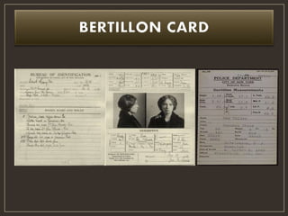 Portrait Parle via Bertillon System By G S Shaktawat | PPTX