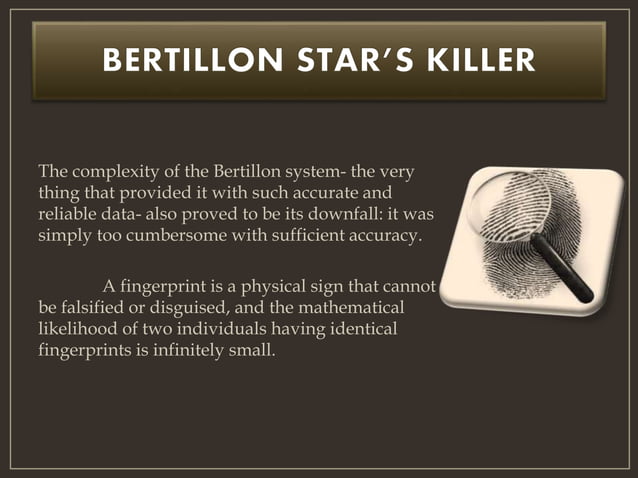 Portrait Parle via Bertillon System By G S Shaktawat | PPTX