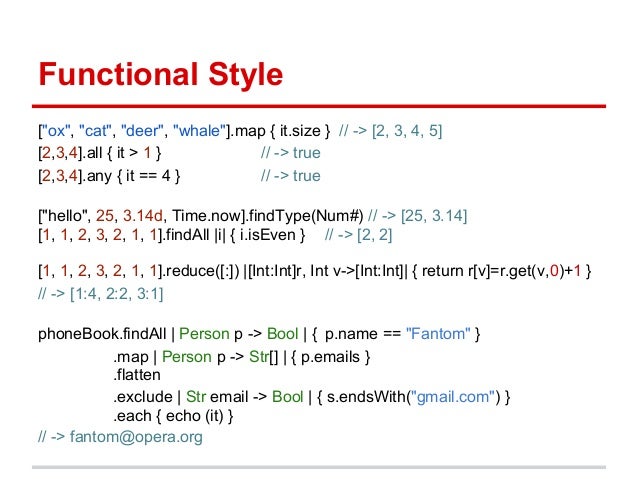 Fantom - Programming Language for JVM, CLR, and Javascript