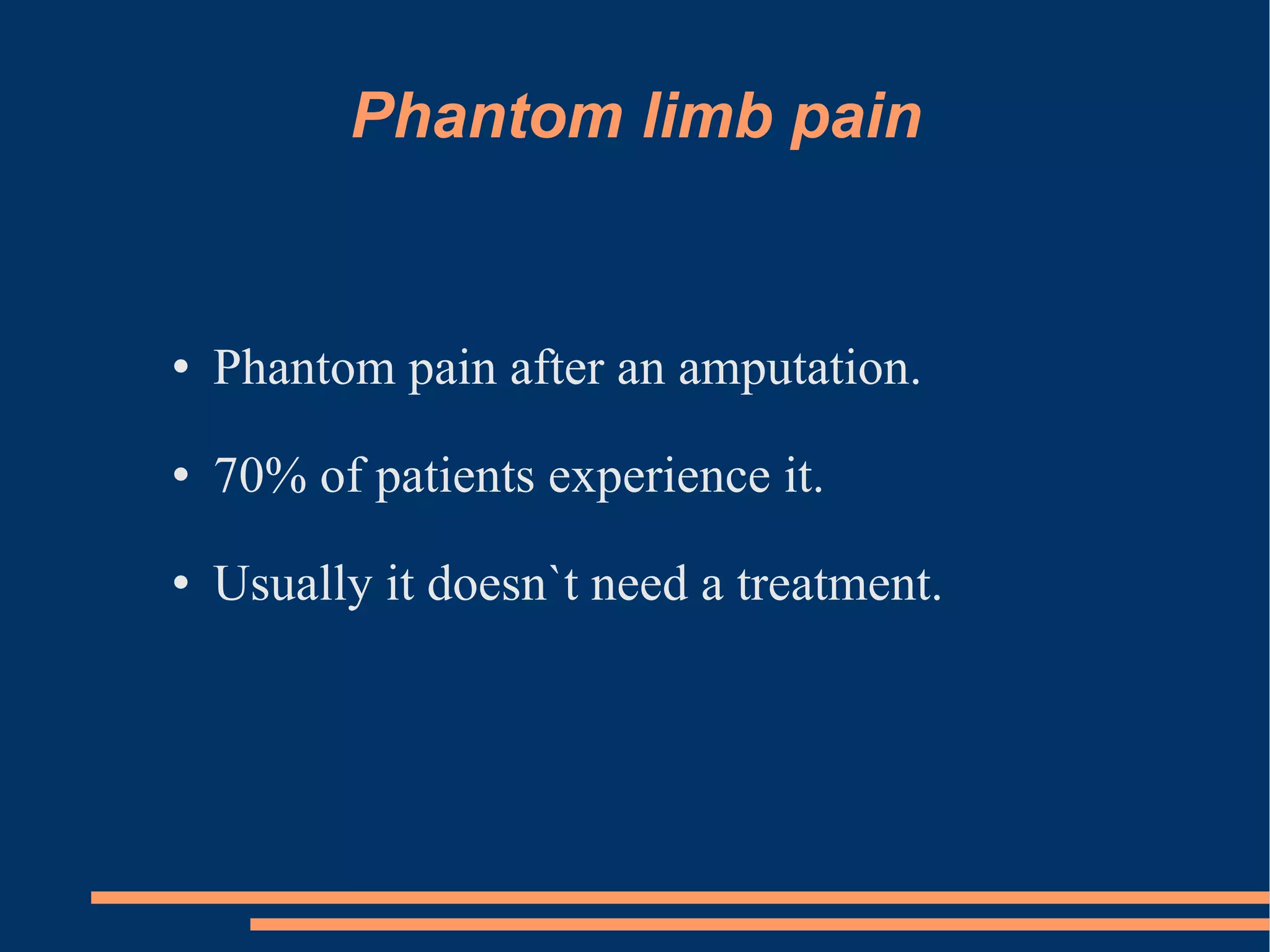 Phantom limb pain | PPT