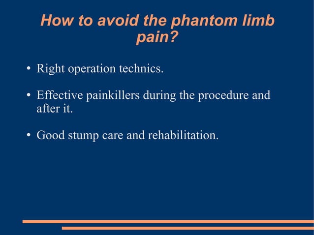 Phantom limb pain | PPT | Physical Therapy | Wellness