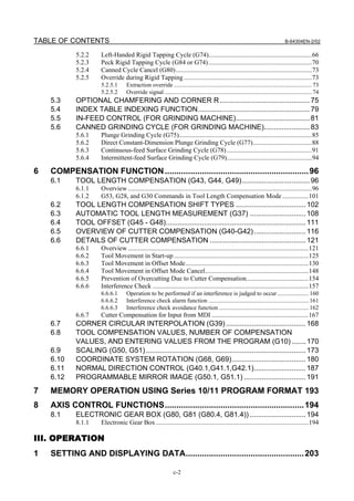 Fanuc 0i operator's manual | PDF