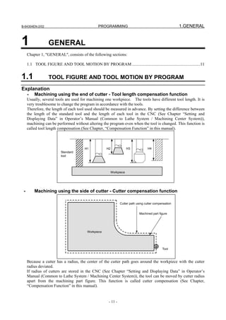 Fanuc 0i operator's manual | PDF