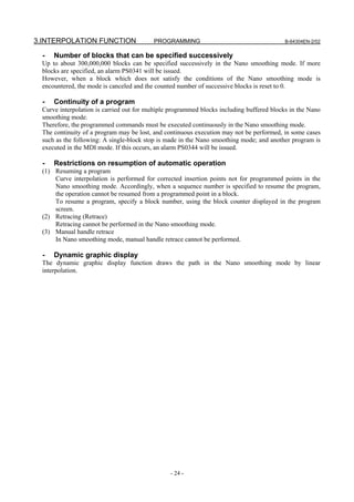 Fanuc 0i operator's manual | PDF