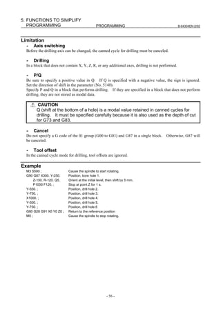 Fanuc 0i operator's manual | PDF