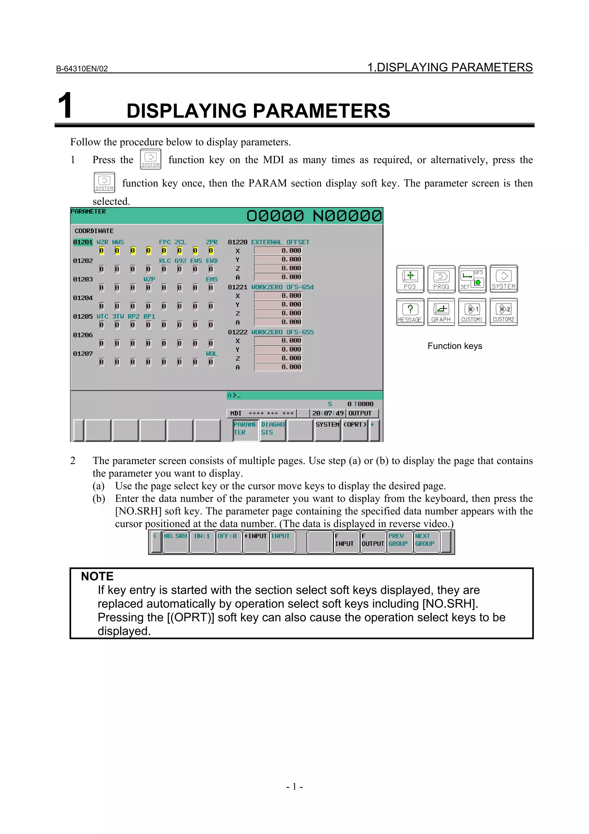 Fanuc 0i parameter manual CNC milling machine | PDF