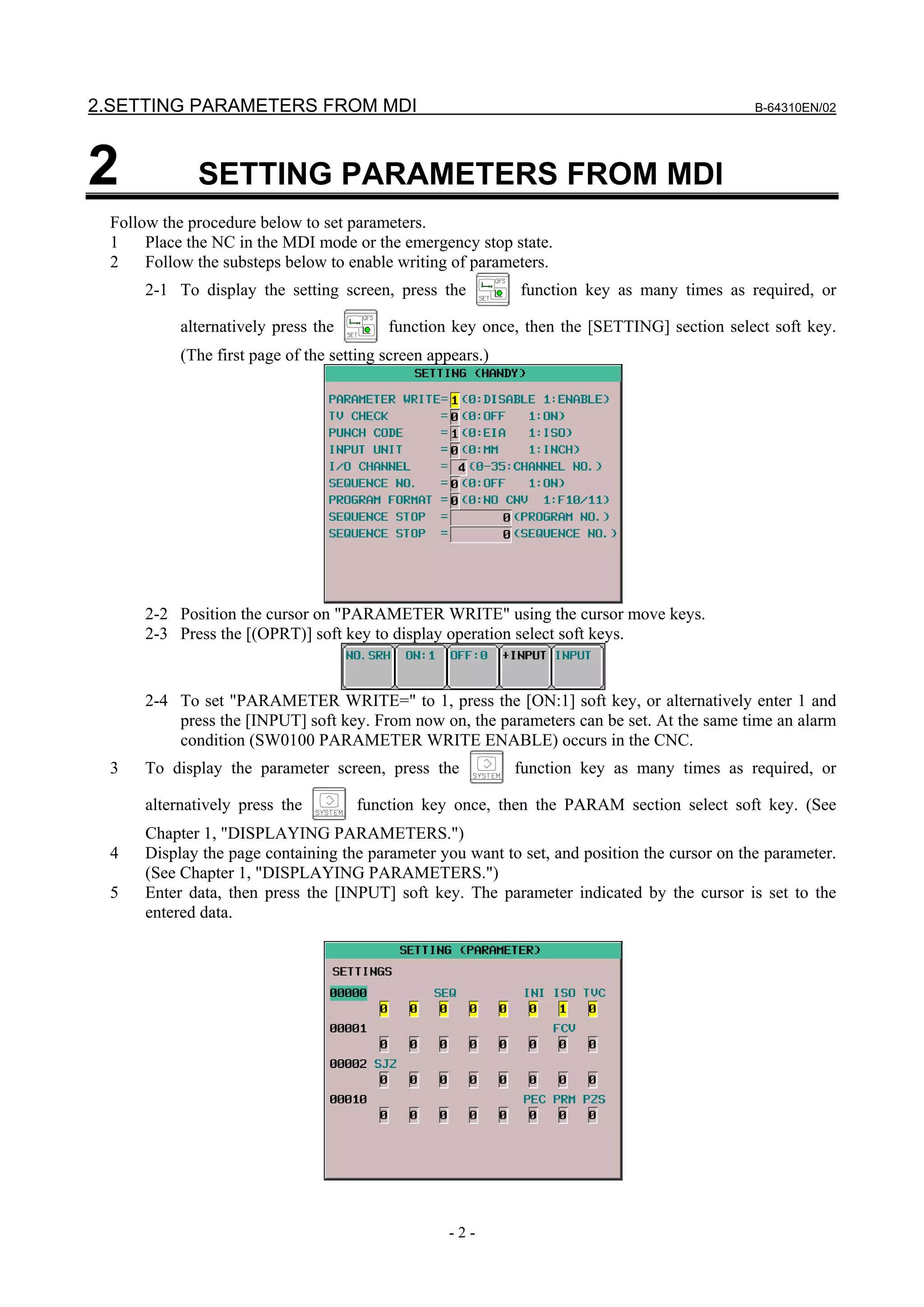 Fanuc 0i parameter manual CNC milling machine | PDF
