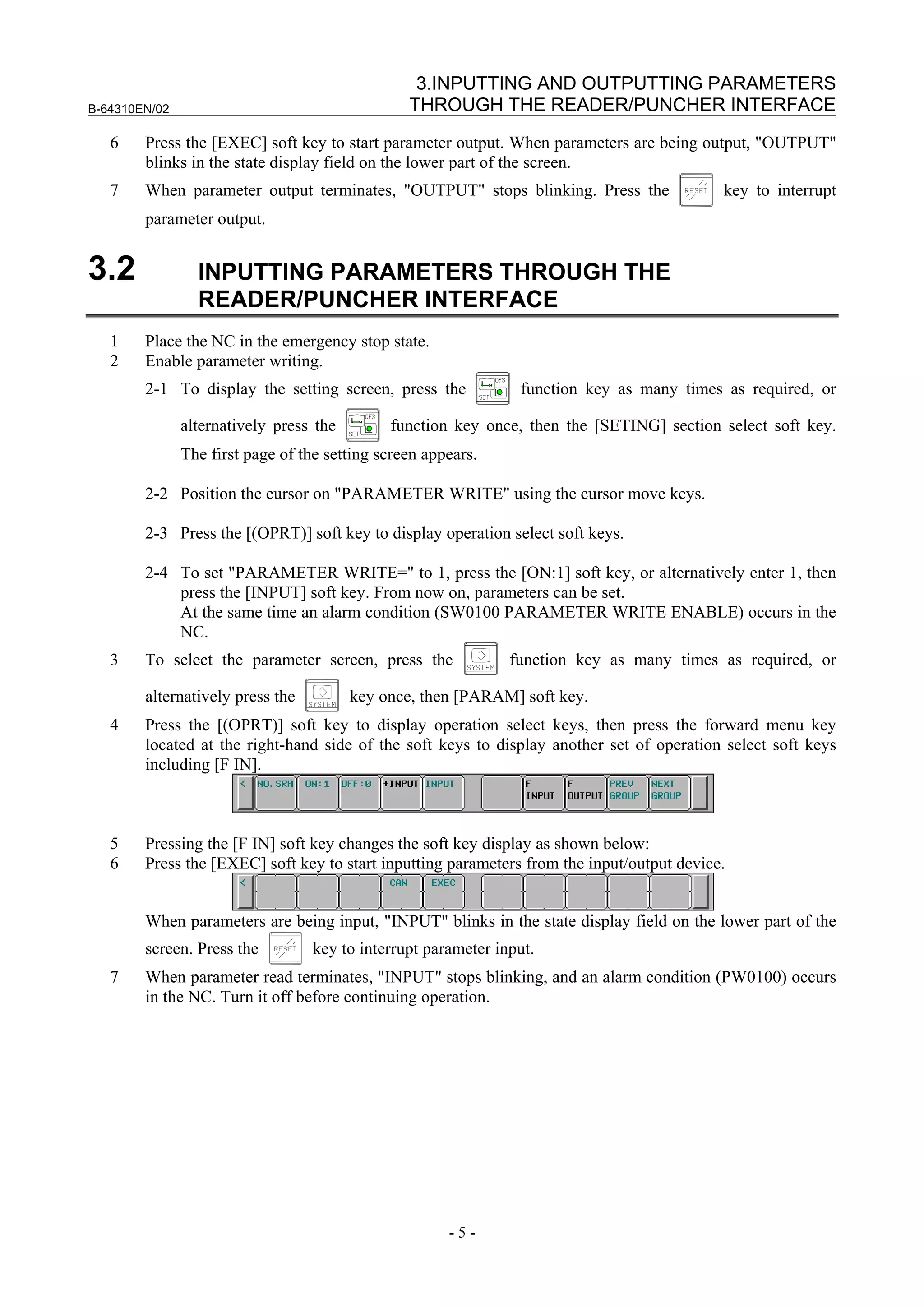 Fanuc 0i parameter manual CNC milling machine | PDF