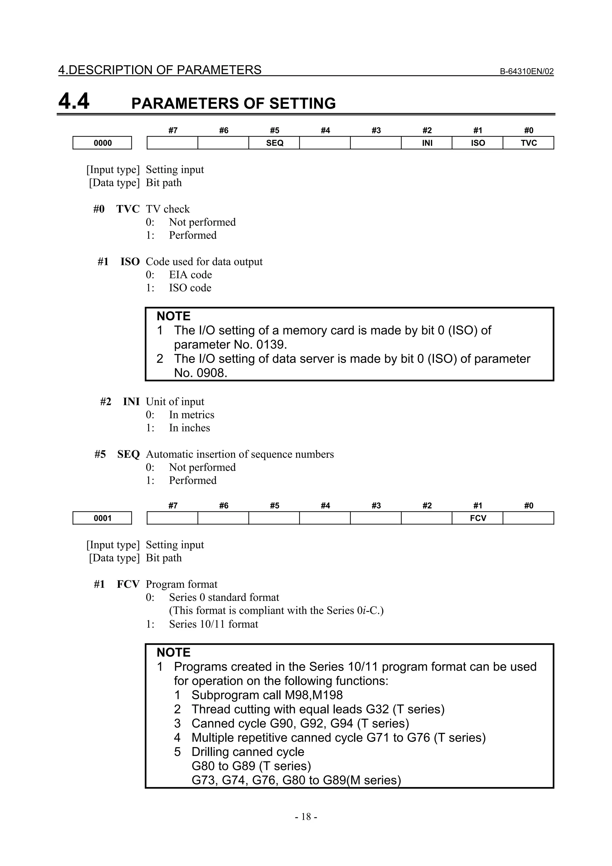 Fanuc 0i parameter manual CNC milling machine | PDF