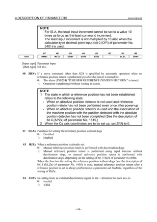 Fanuc 0i parameter manual CNC milling machine | PDF