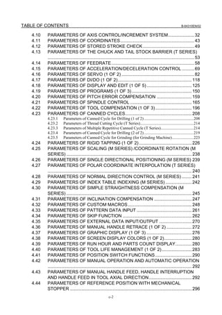 Fanuc 0i parameter manual CNC milling machine | PDF