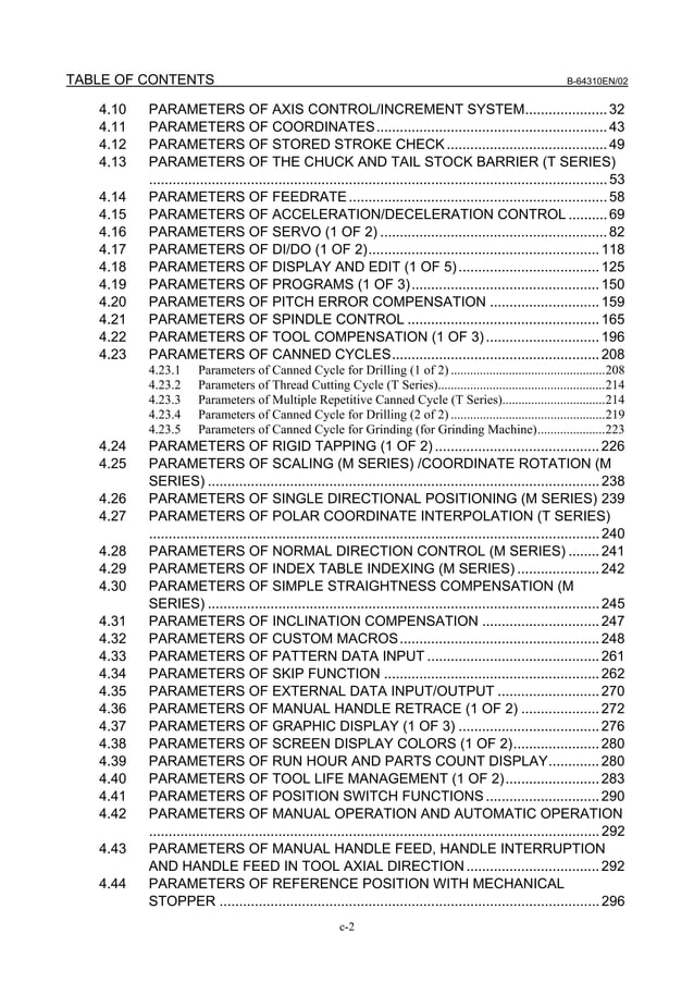 Fanuc 0i parameter manual CNC milling machine | PDF