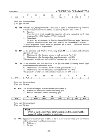 Fanuc 0i parameter manual CNC milling machine | PDF