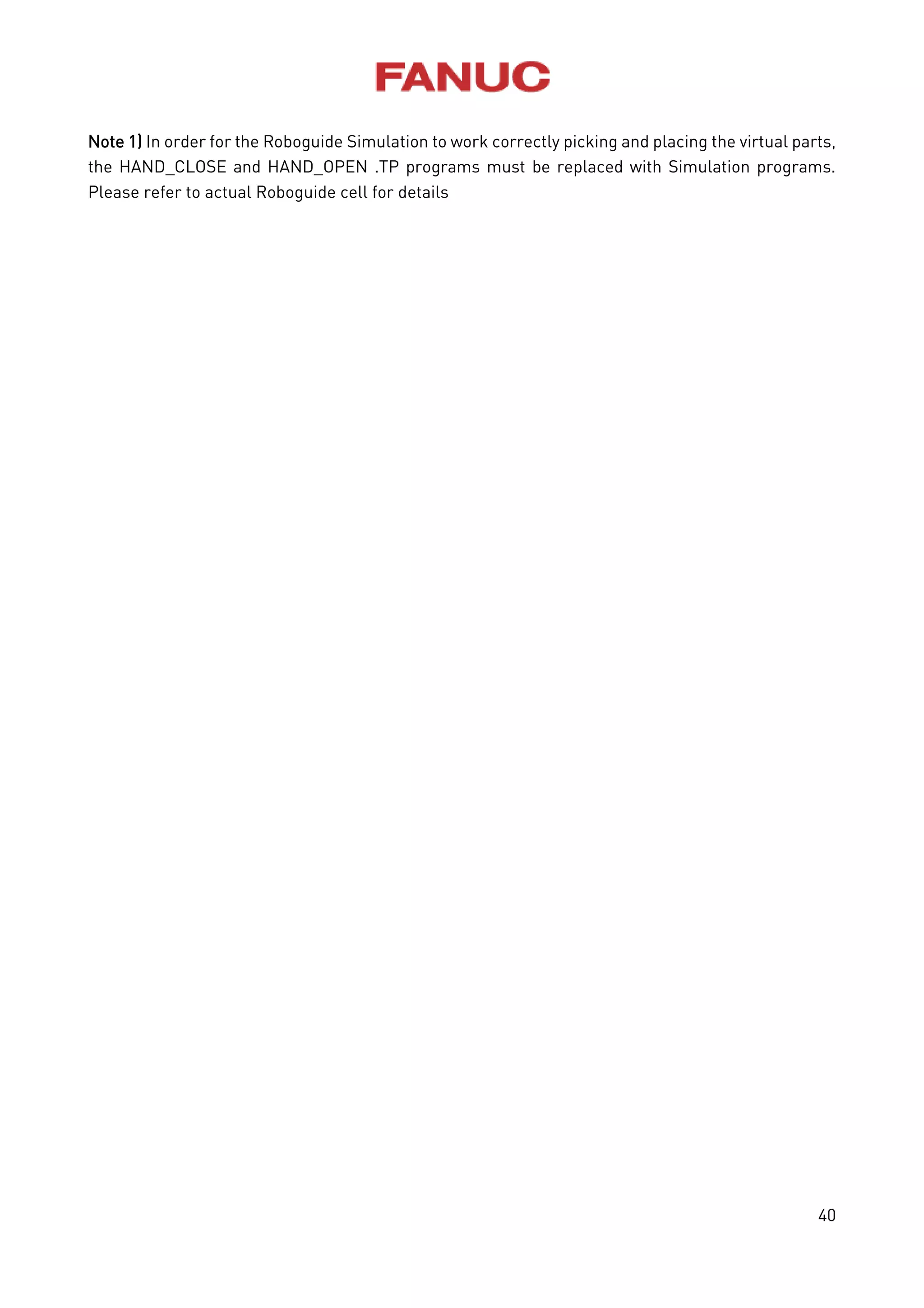 Fanuc educational cell manual | PDF