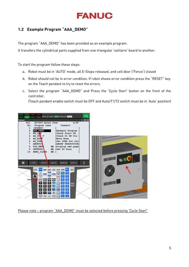 Fanuc educational cell manual | PDF | Computer Software and ...