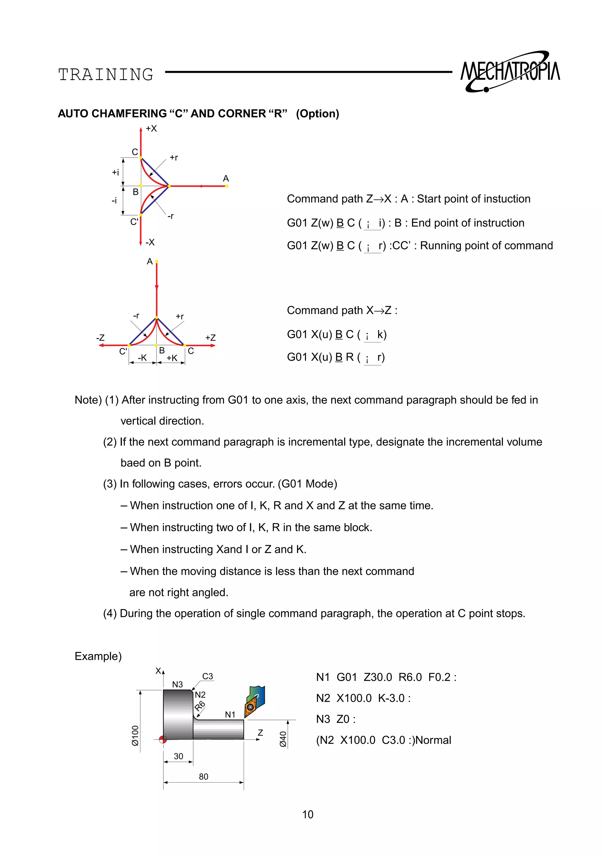 Fanuc ot g code training manual | PDF