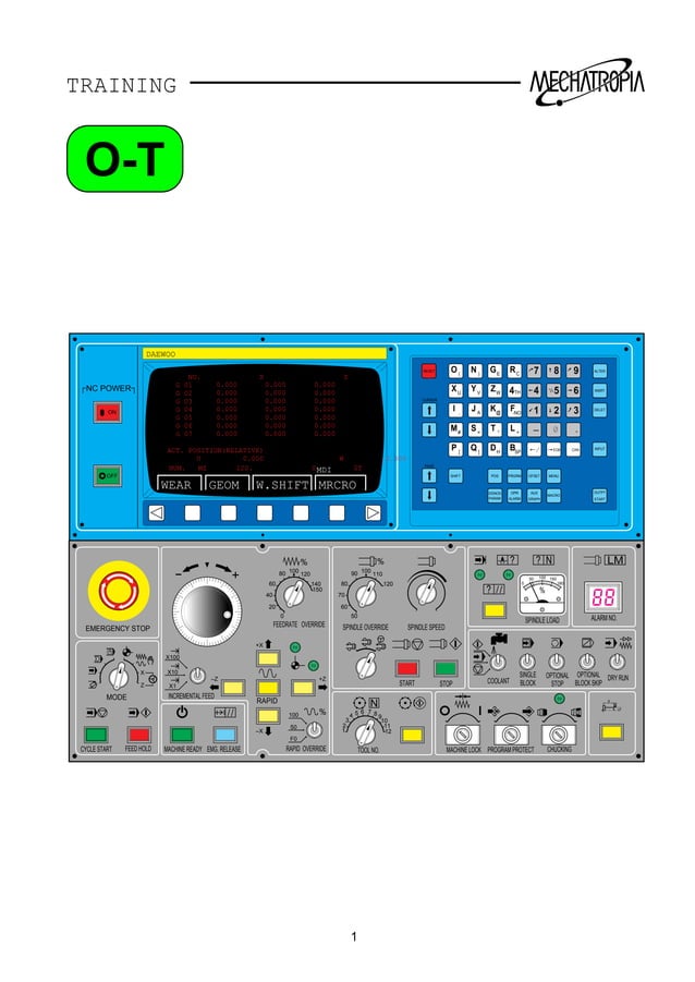 Fanuc ot g code training manual | PDF