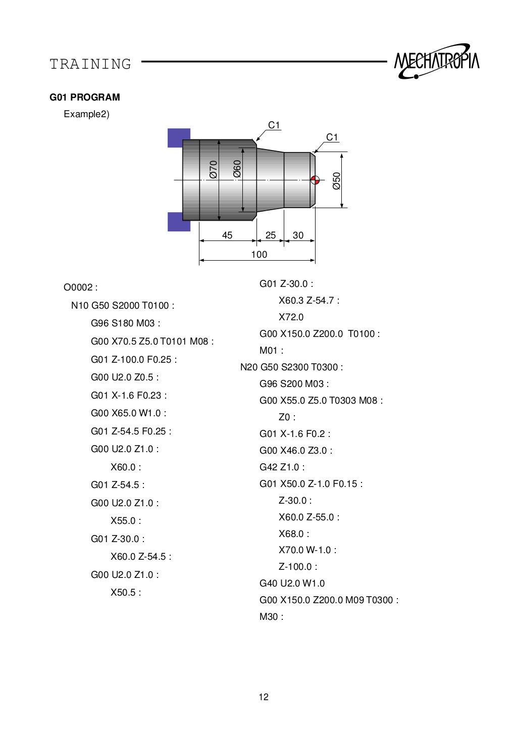 Fanuc Ot G Code Training Manual