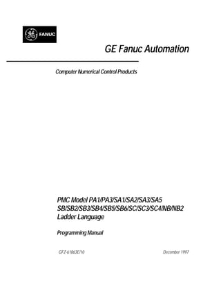 Fanuc pmc programming manual | PDF