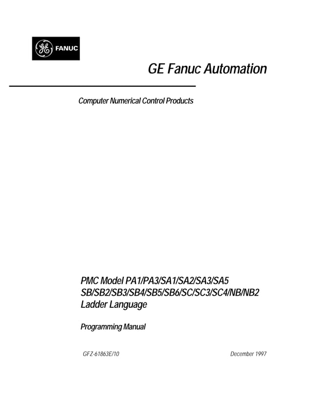 Fanuc pmc programming manual | PDF | Programming Languages | Computing