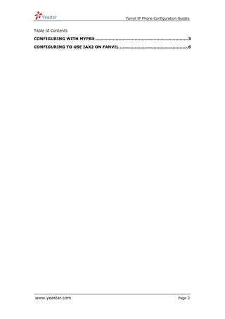 Fanvil configuration guides_en | PDF | Computing | Technology & Computing