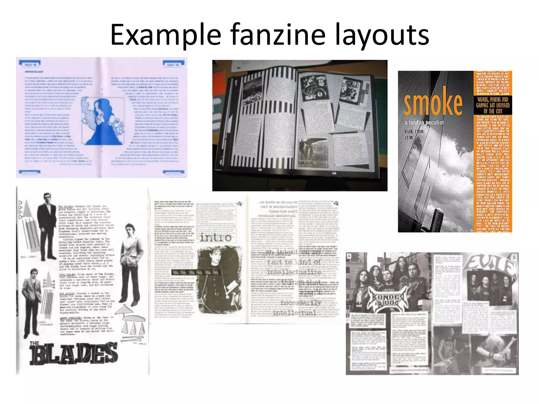 Fanzine font choices etc | PPTX