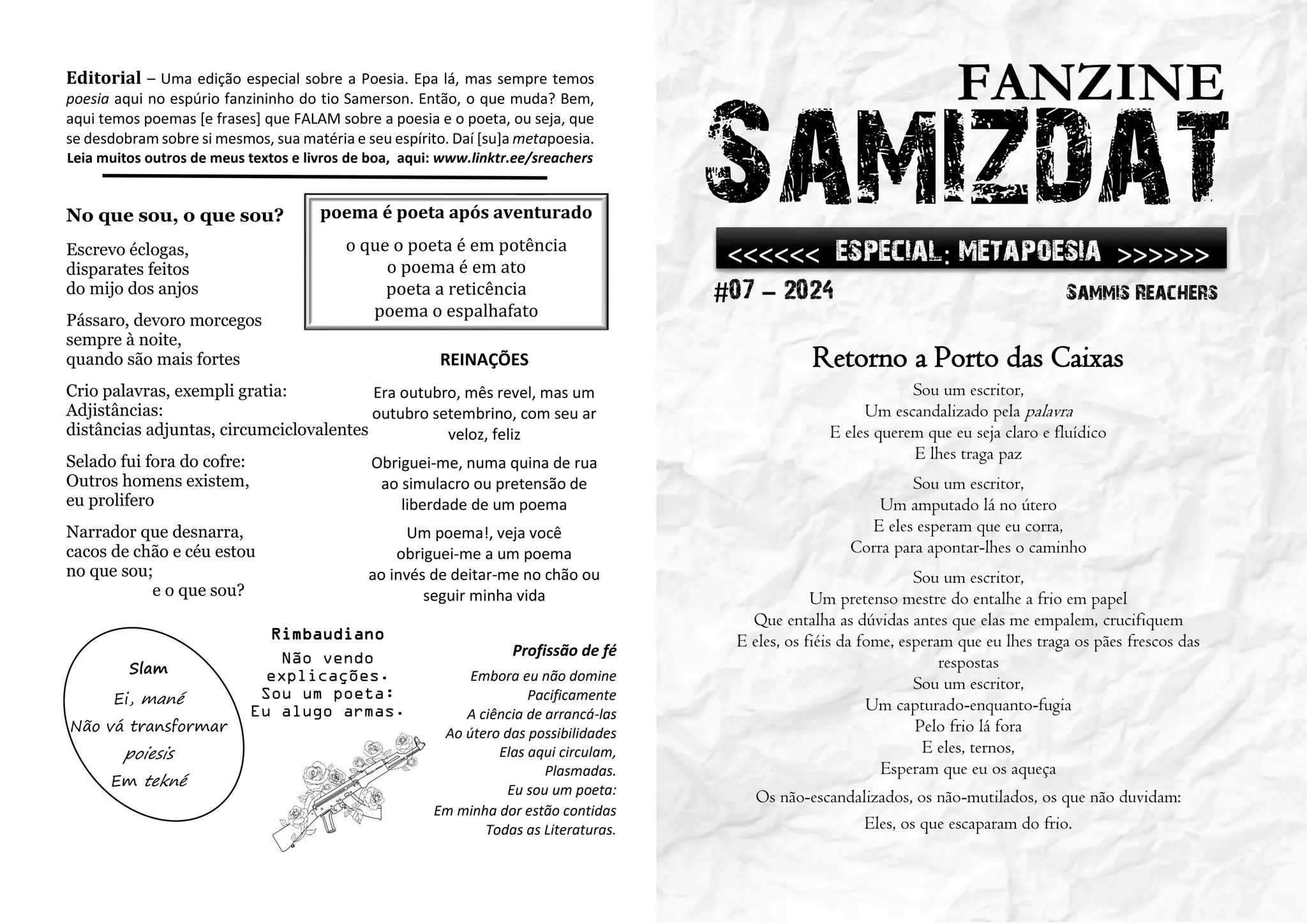 Fanzine Samizdat #7 - Especial Metapoesia - Sammis Reachers | PDF