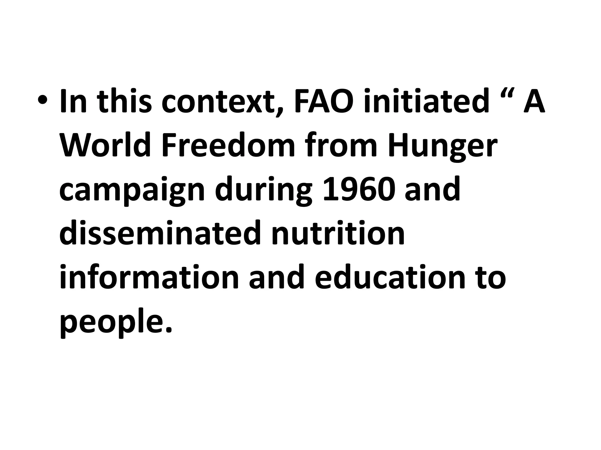 FOOD & AGRICULTURAL ORGANIZATION | PPTX