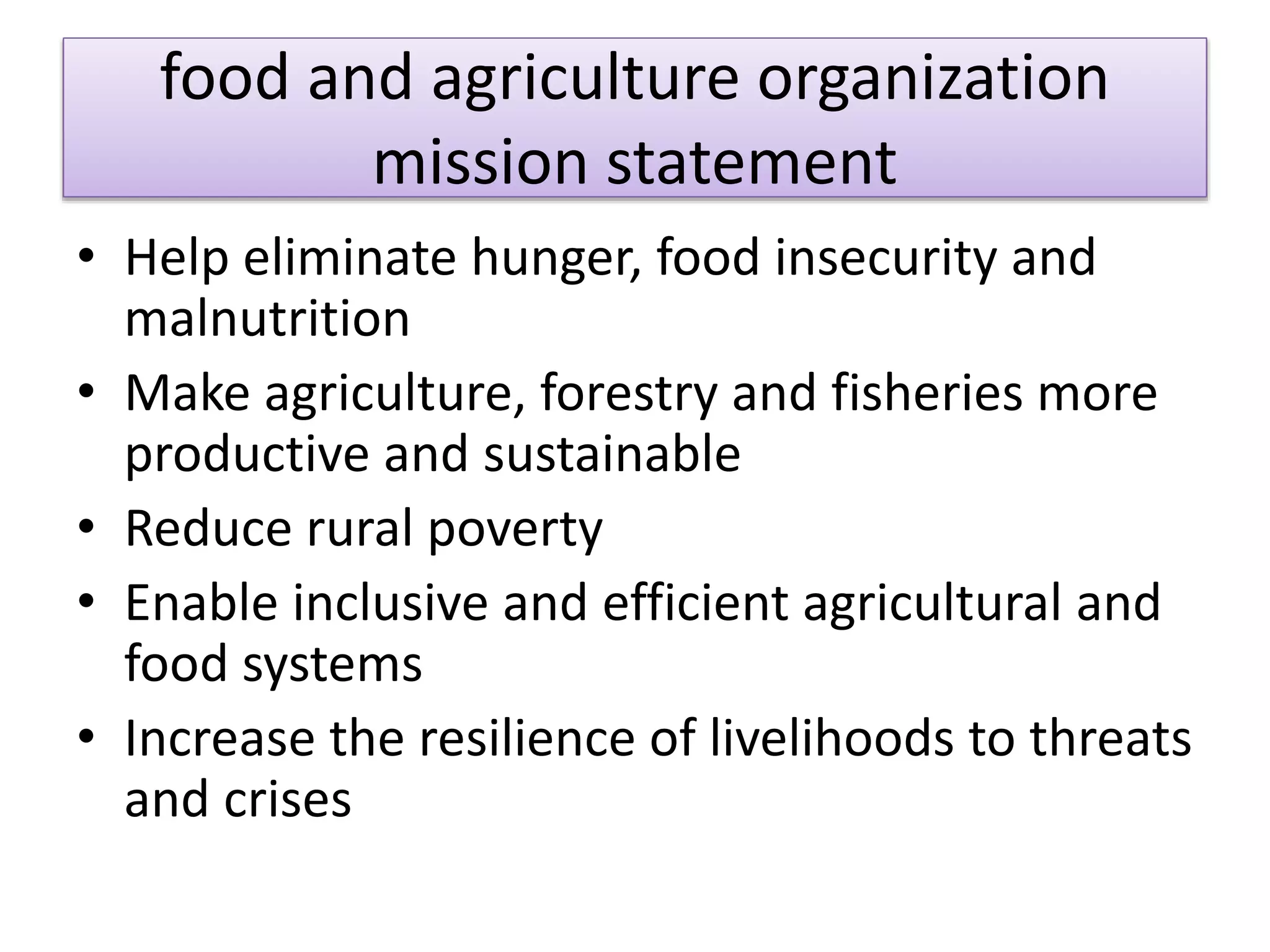 FAO | PPTX | Agriculture | Industries