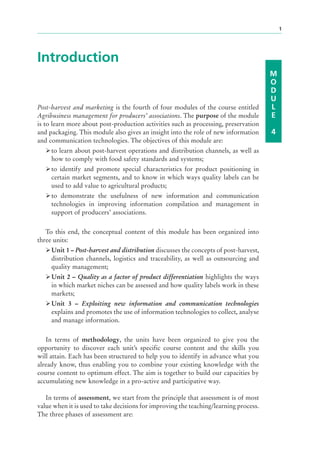 FAO - 4. post-harvest and marketing | PDF