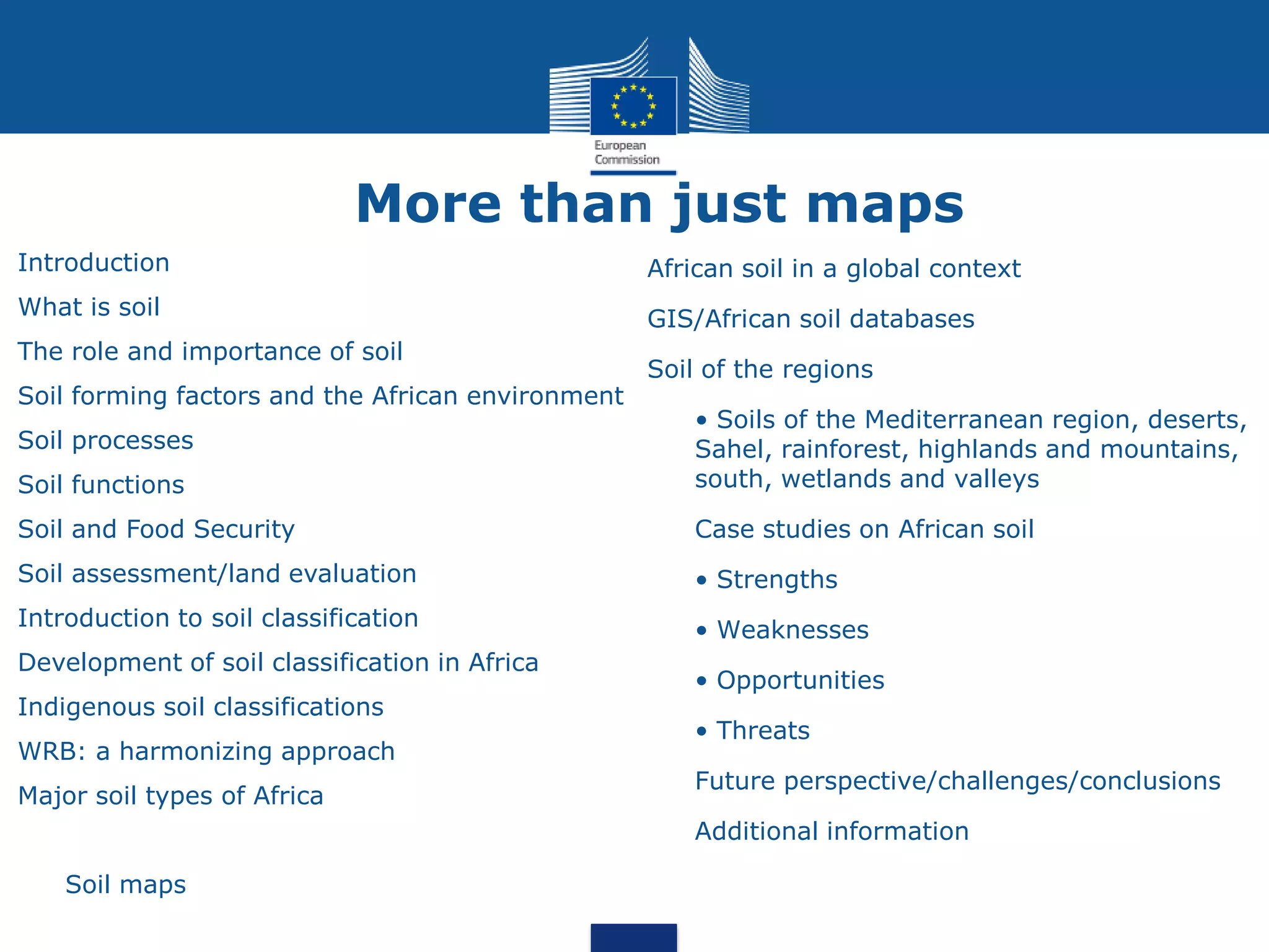 Soil Atlas of Africa - Arwyn Jones, Joint Research Centre, Soil Action ...