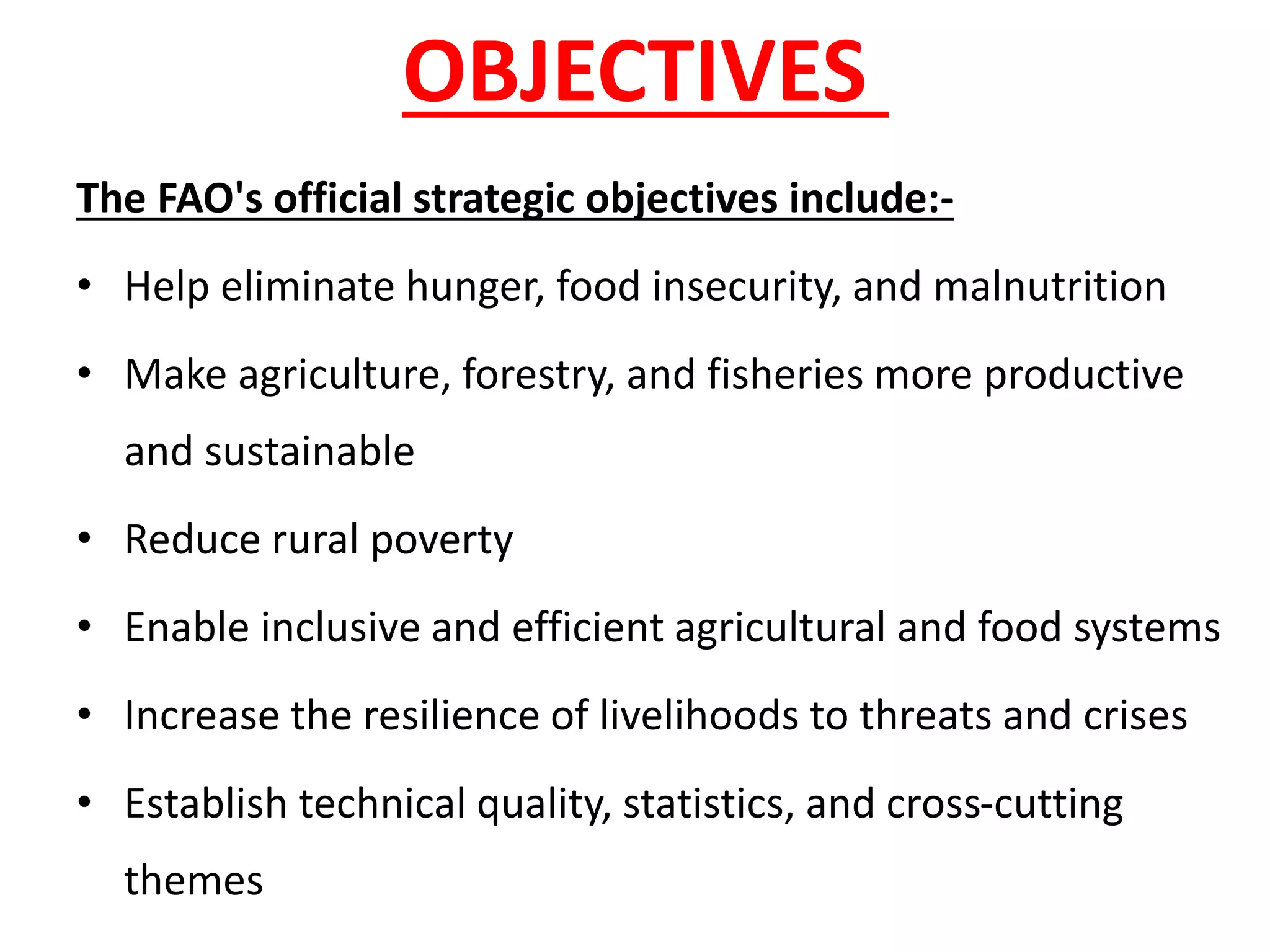 food and agricultural organization (FAO) | PDF