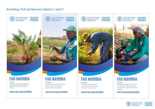 FAO Namibia Branding for signage, corporate wear and promotional ...