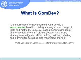 Communication for Rural Development | PDF