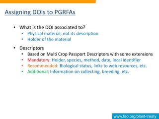 FAO DOI presentation by Marco Marsella | PDF